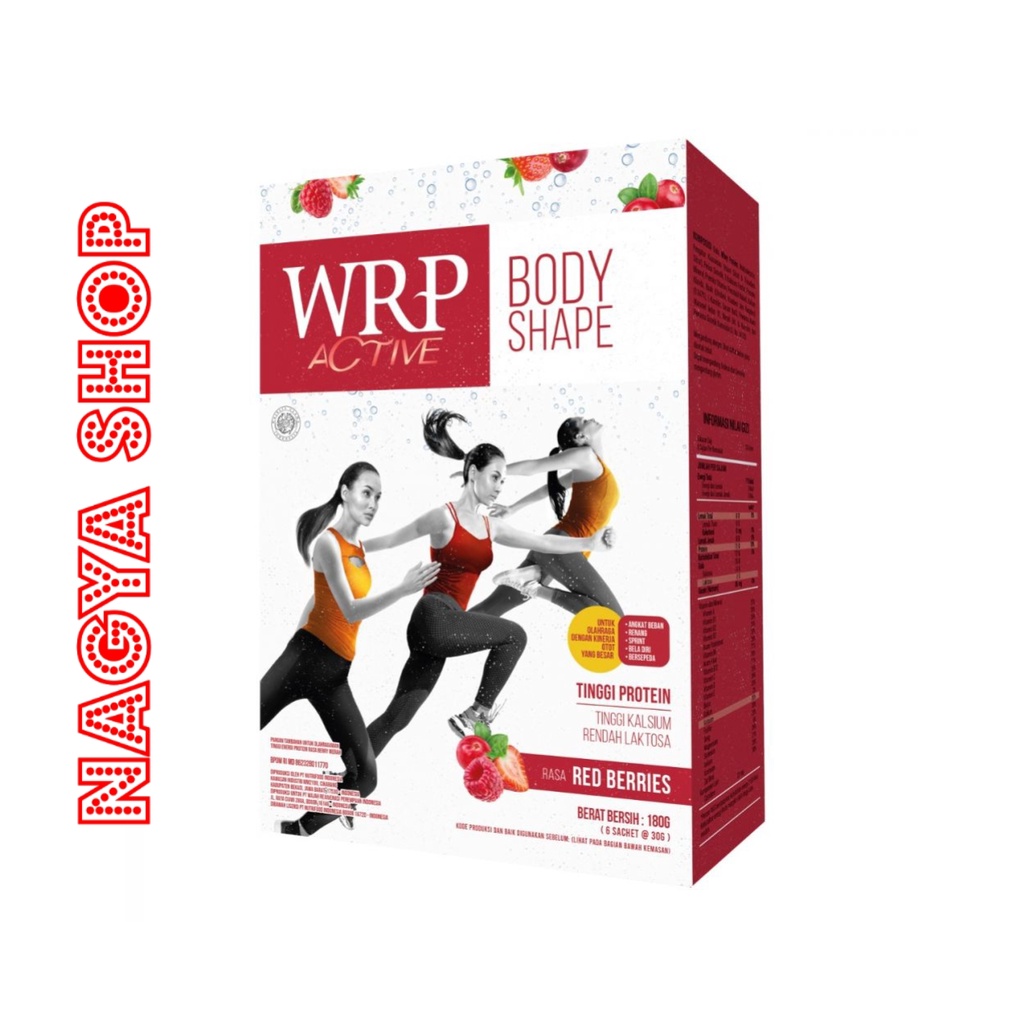 Jual WRP Body Shape Red Berries 180G - Minuman Tinggi Protein & Tinggi ...
