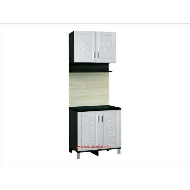 Jual Kitchen Set 2 Pintu Atas Lemari Rak Laci Dapur | Shopee Indonesia