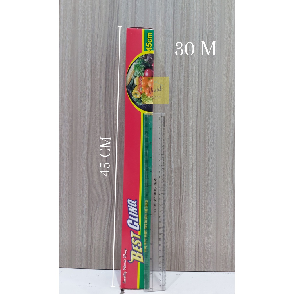 Jual Cling Wrap Roll BEST CLING 45 CM x 30 M - Plastic Wrap (Food Grade ...