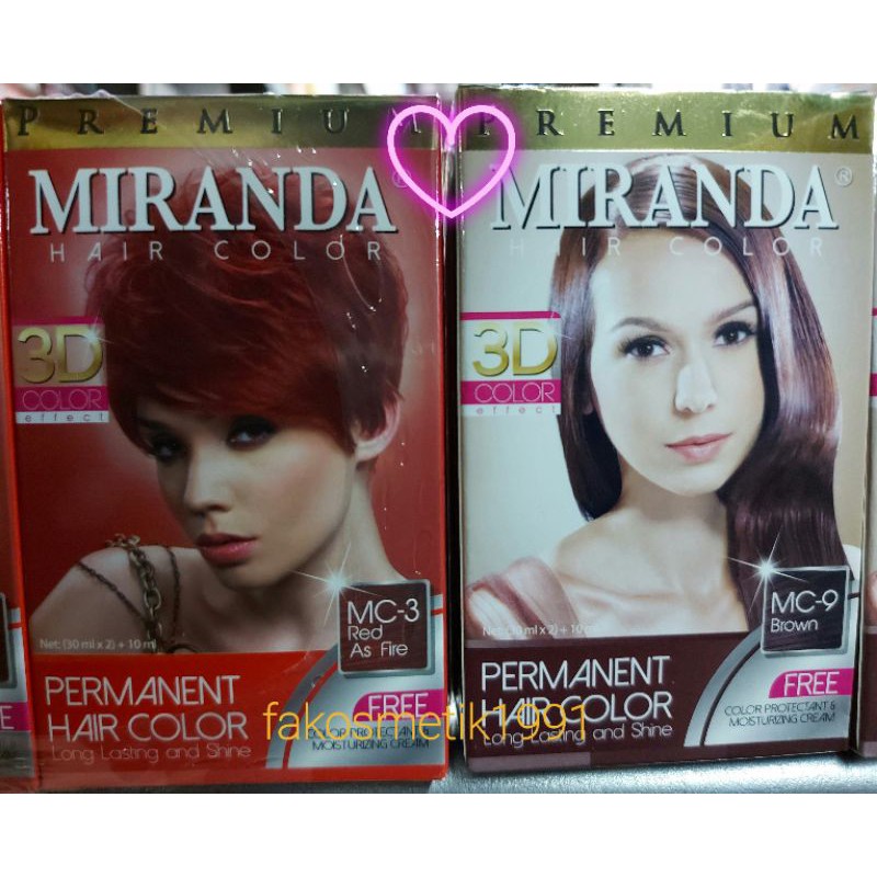 Jual miranda semir rambut coklat dan merah | Shopee Indonesia
