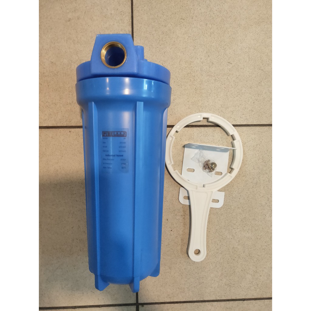 Jual Housing Filter Air Puretrex Grade A Biru 10 In Drat 3/4 In ...