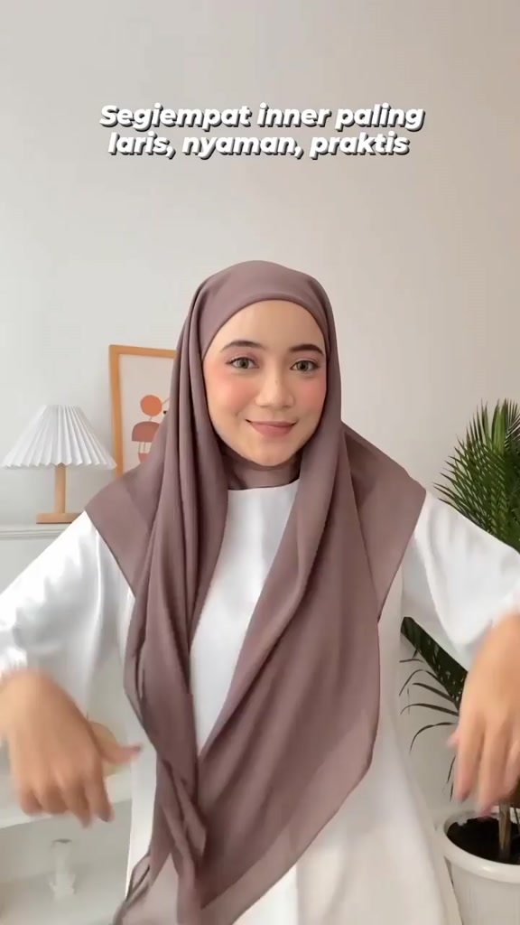Jual Jilbab Segiempat Inner 2 Layer Pollycotton Premium | Hijab ...