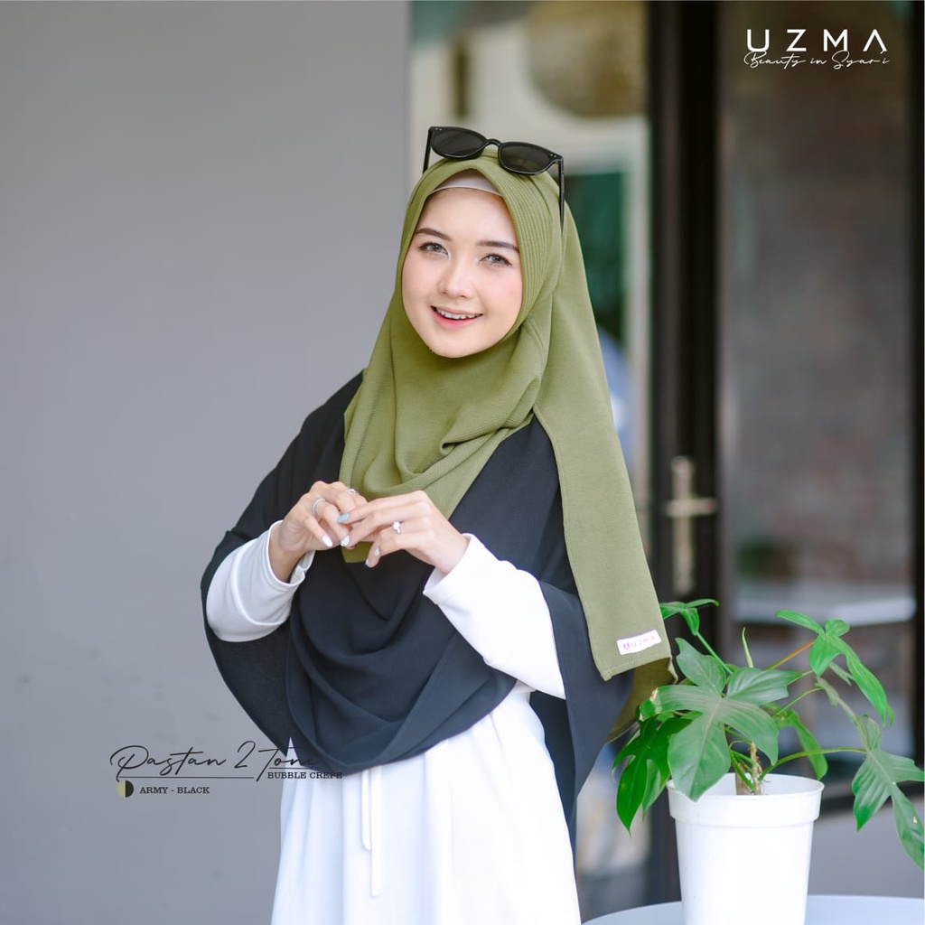 Jual Pashmina Instan Two Tone/ pashmina Instan Pad dua warna / ped/ pet ...