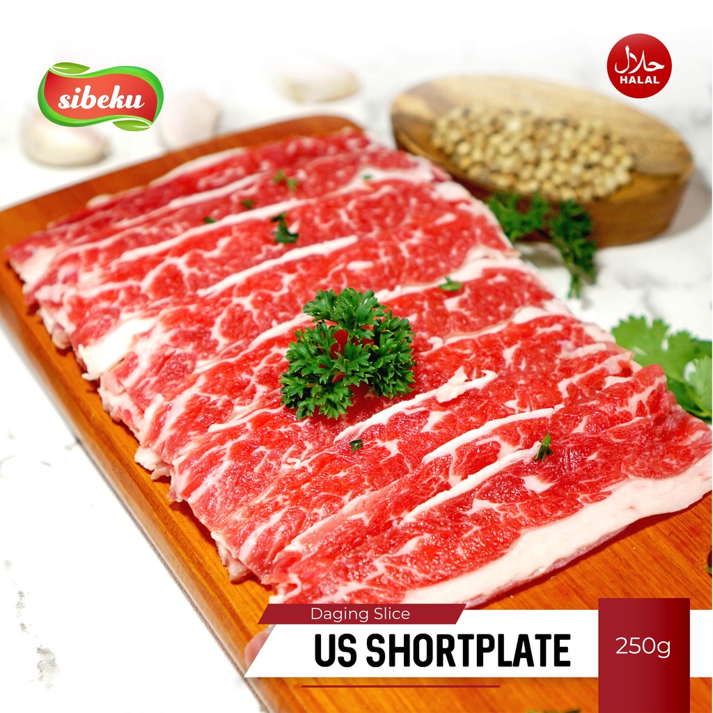 Jual Daging Sapi Beef Slice ShortPlate Halal 250 gram Frozen Food ...