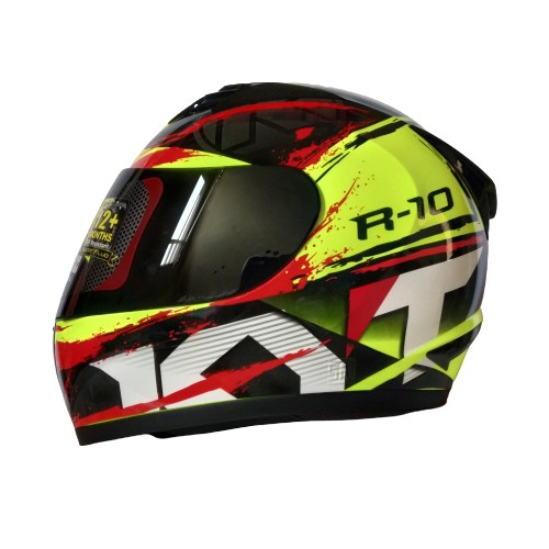 Jual KYT R10 SERI 2 YELLOW FLO RED KYT R-10 SMOKE VISOR ORIGINAL KYT ...