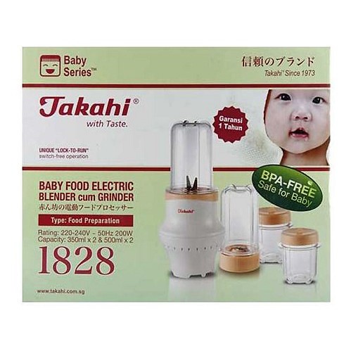 Jual Food Processor Takahi - TK.1828 Baby Food Electric Blender cum ...