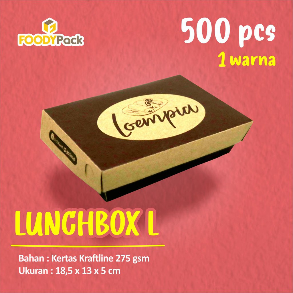 Jual [ PO ±14HARI ] Custom Lunch Box Foodgrade I Cetak Kemasan I Rice ...