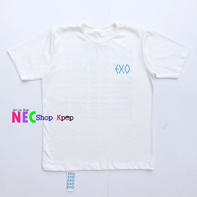 Jual READY STOCK KAOS FANS EXO Born to be exo L Tshirt (Broken White ...