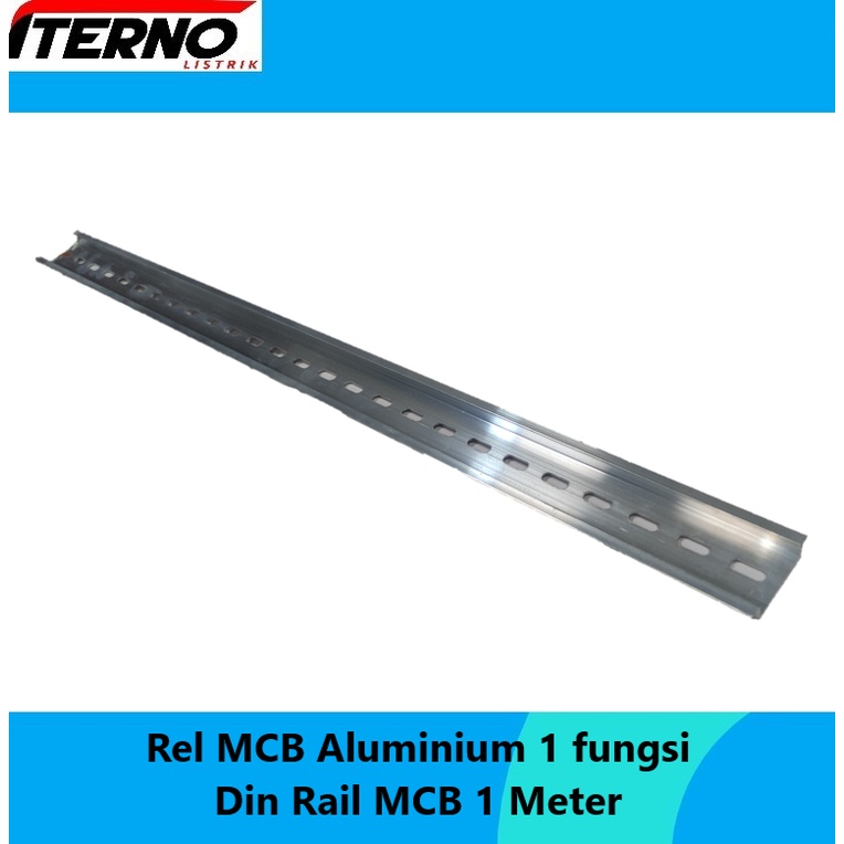 Jual Rel MCB Aluminium 1 Fungsi 1M Din Rail MCB Aluminium 1 Meter ...