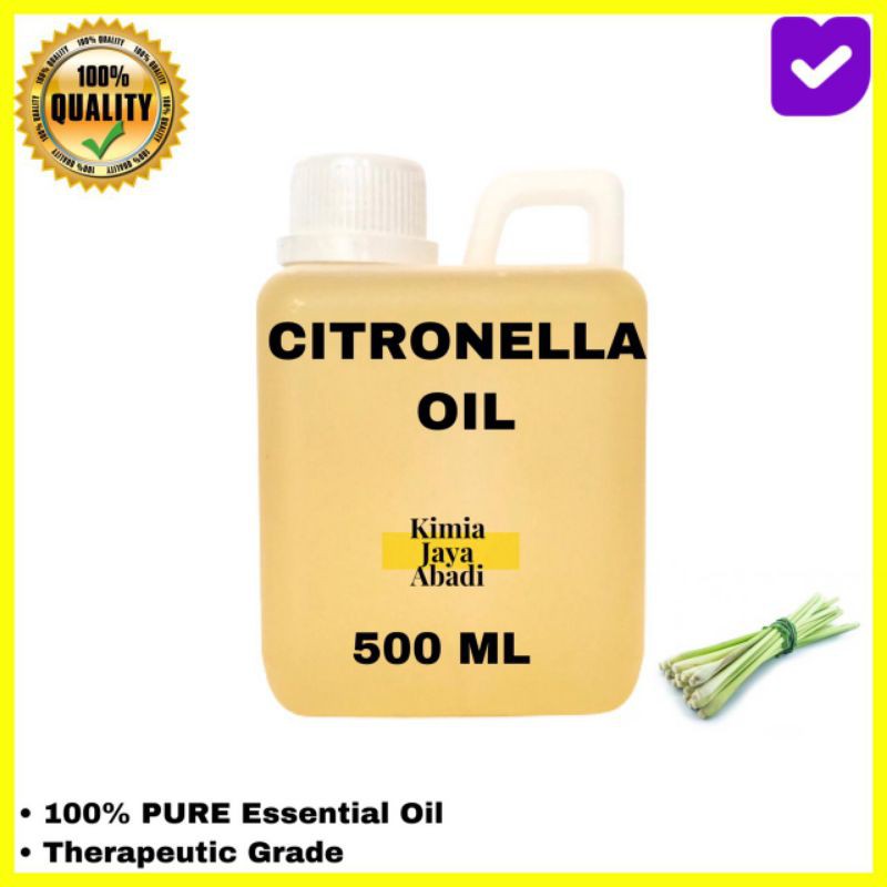 Jual 100% Pure Citronella Oil / Minyak Sereh / Minyak Citronella 500 ML ...