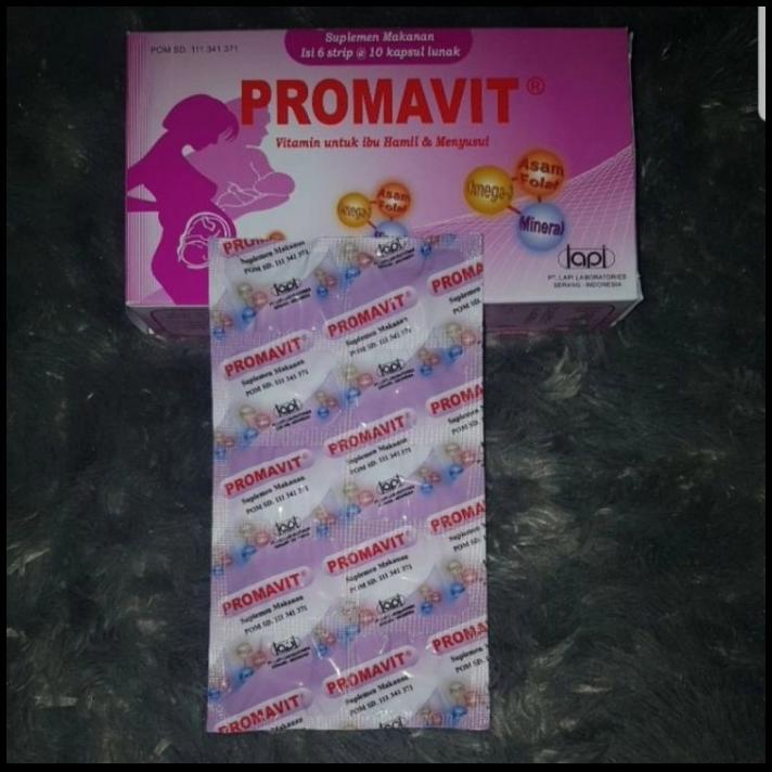 Jual Promavit Suplemen Vitamin Ibu Hamil Dan Menyusui 60 Kapsul / Box ...