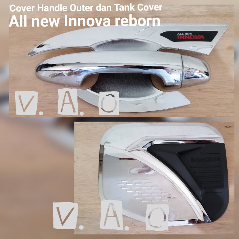 Jual Cover Handle Outer dan Tank Cover All New Innova Reborn Chrome ...