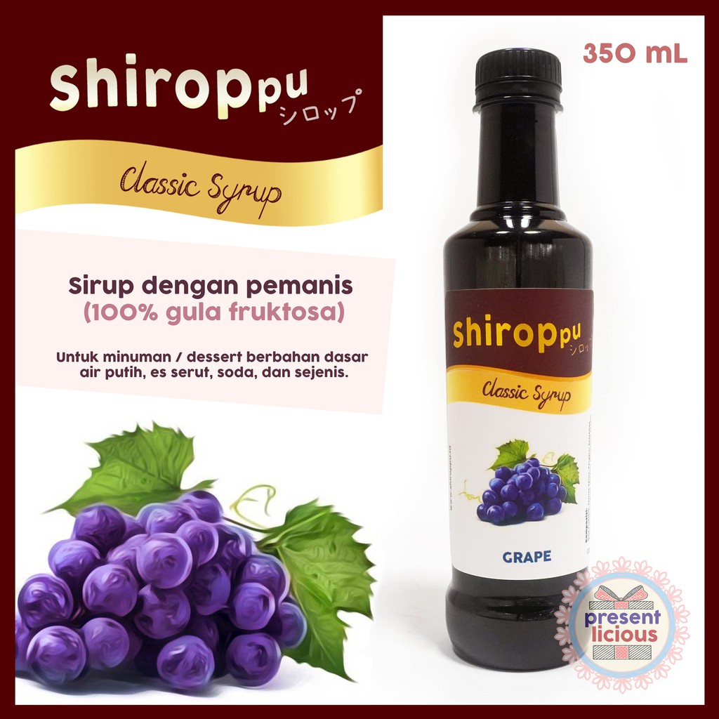 Jual Grape | Shiroppu Classic Syrup 350 mL | Sirup Manis Anggur ...