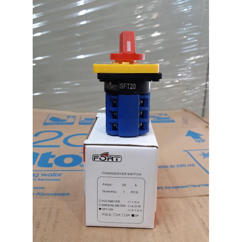 Jual FORT SELECTOR SWITCH 2 POSISI ON OFF 3 POLE | Shopee Indonesia