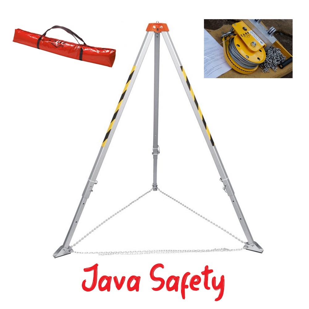 Jual tripod rescue plus rescue lifting device camp tripod | Shopee ...