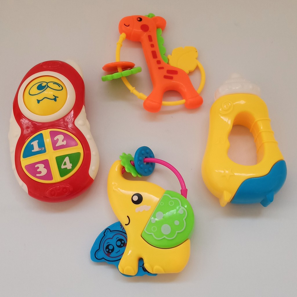 Jual Baby Play Set Mainan Bayi Kincringan / Kencrengan Pegangan Gigitan ...