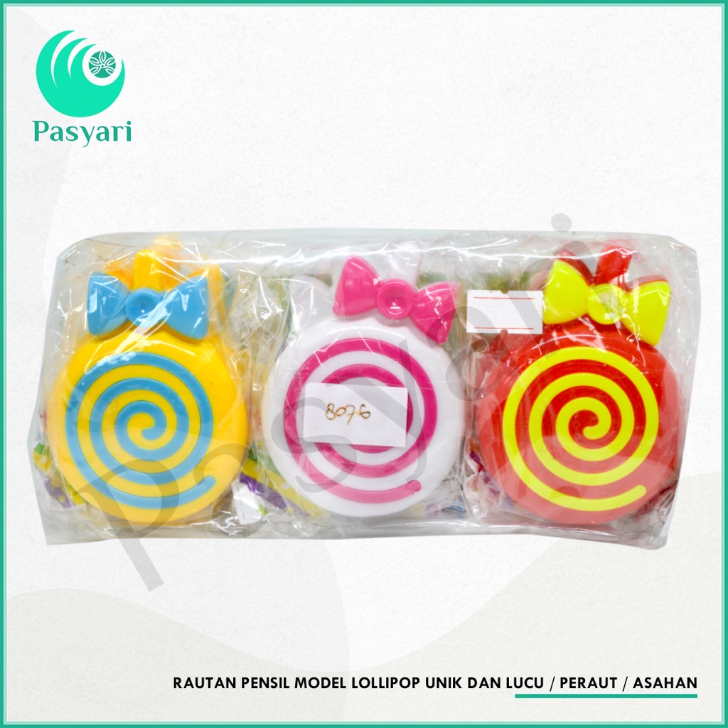 Jual Rautan Pensil Model Lollipop Unik dan Lucu / peraut / asahan ...