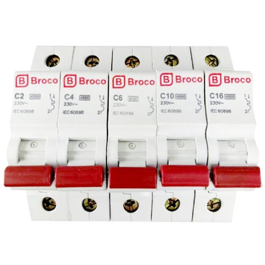 Jual Broco MCB 1 Phase 1P MCB Broco 2A 4A 6A 10A 16A 20A 25A 32A 40A SNI | Shopee Indonesia