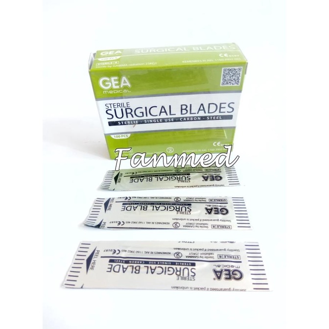 Jual Surgical Blade Bisturi mata Pisau Scalpel Bedah operasi GEA no 24 ...