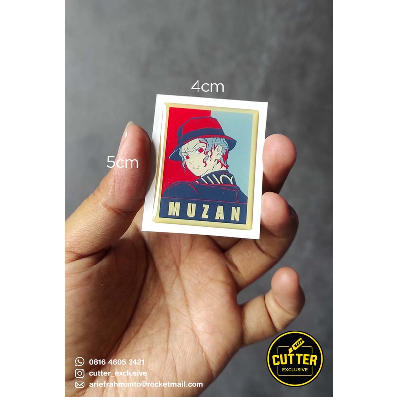 Jual emblem sticker resin MUZAN - DEMON SLAYER | Shopee Indonesia