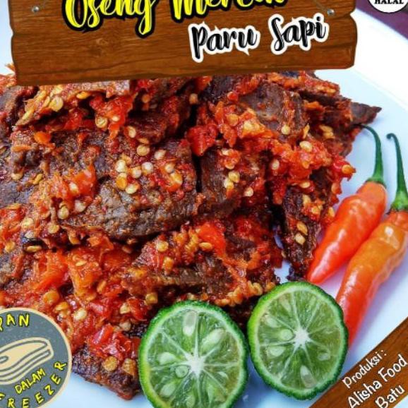 Jual Gratis Ongkir!! (juw-770) Oseng mercon Paru sapi (extra pedas ...