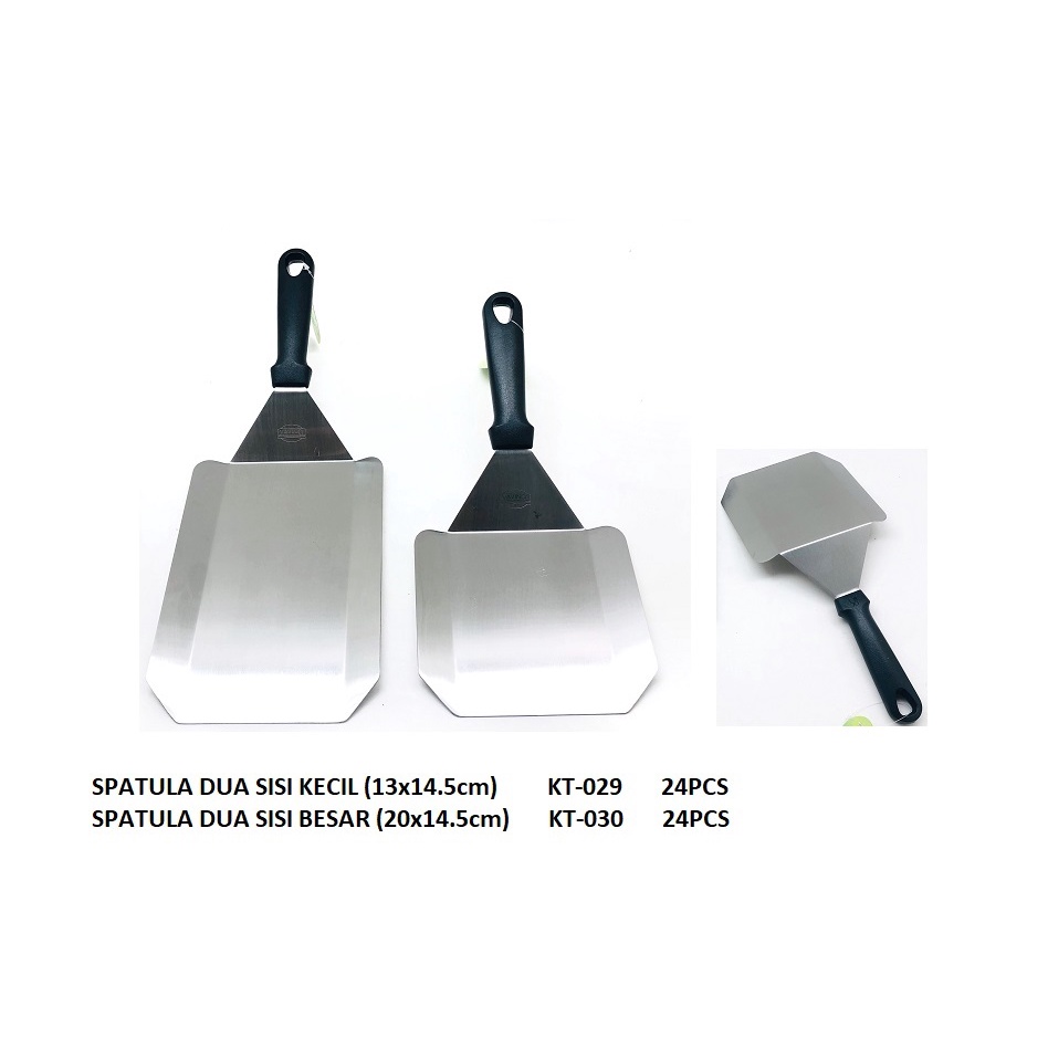 Jual Spatula Roti 2 Sisi Stainless KT030 Vavinci Bread Lifter 20 x 14.5 ...