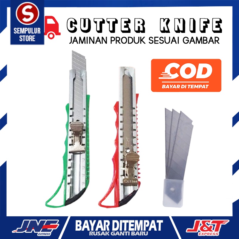 Jual Pisau Cutter Besar Gratis isi Cutter Besar Karter Besar Kater ...
