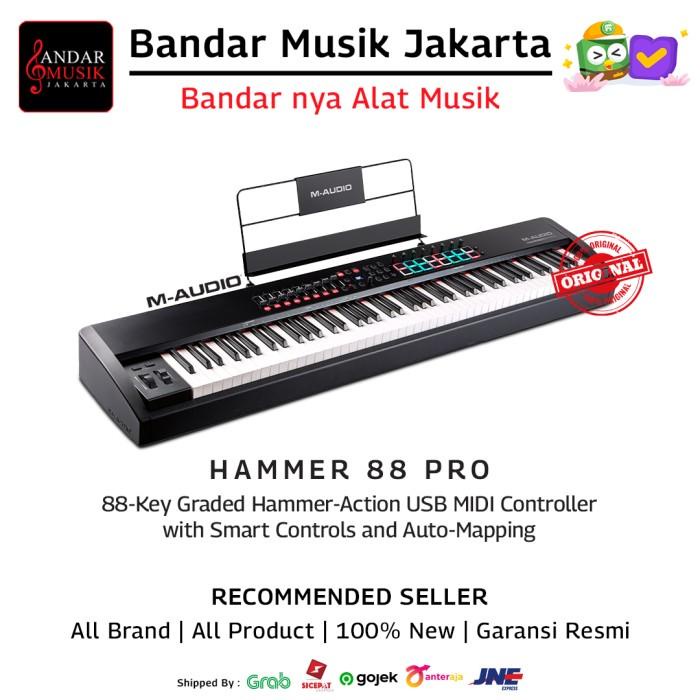 Jual Music M-Audio Hammer 88 Pro Keyboard Controller Bmj | Shopee Indonesia