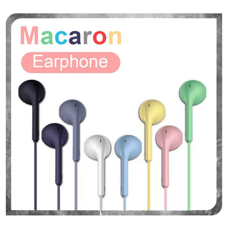 Jual Headset / Handsfree U19 Macaron Hifi Extra Bass Matte Colorfull ...