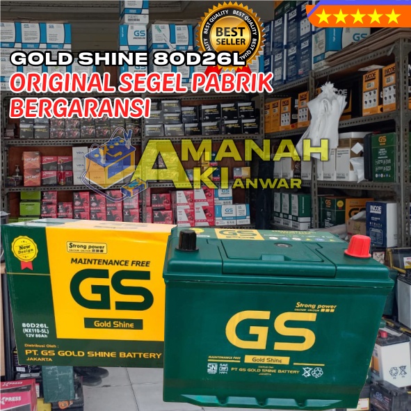 Jual AKI Kering GS 80D26L / Aki Mobil / Gold Shine / Hyundai New Santa FE - Toyota Innova Diesel ...