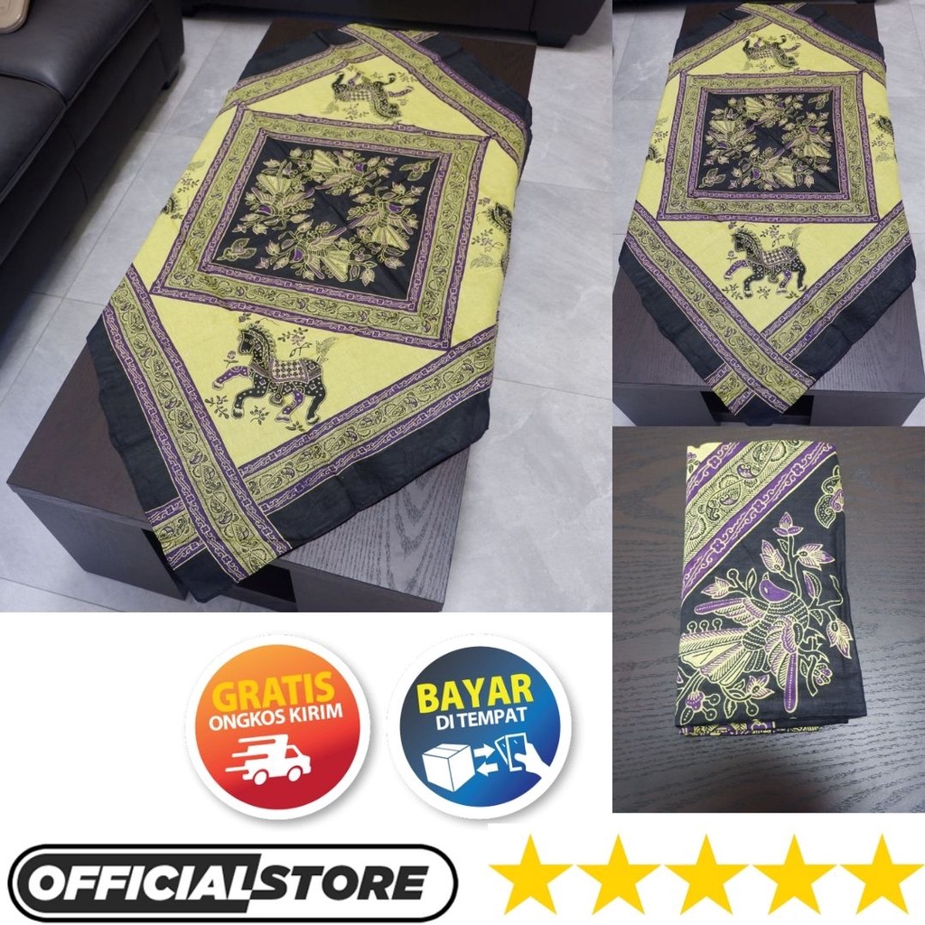 Jual Taplak Meja Tamu Persegi Empat Atau Taplak Meja Table Runner Motif ...