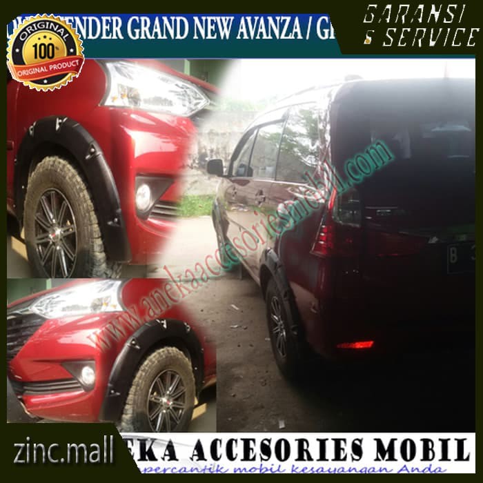 Jual Over Fender Toyota Grand New Avanza / Veloz Model Baut L | Shopee ...