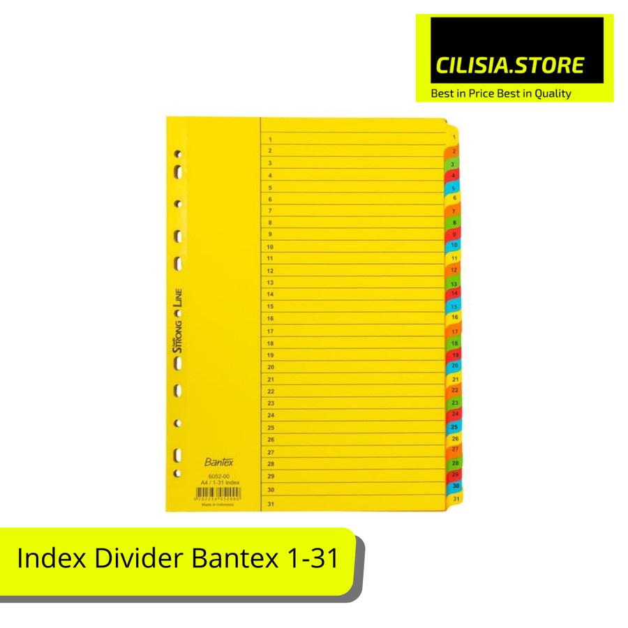 Jual Pembatas Odner Pembatas Binder File Index Divider Ukuran A4 Seri 1 ...