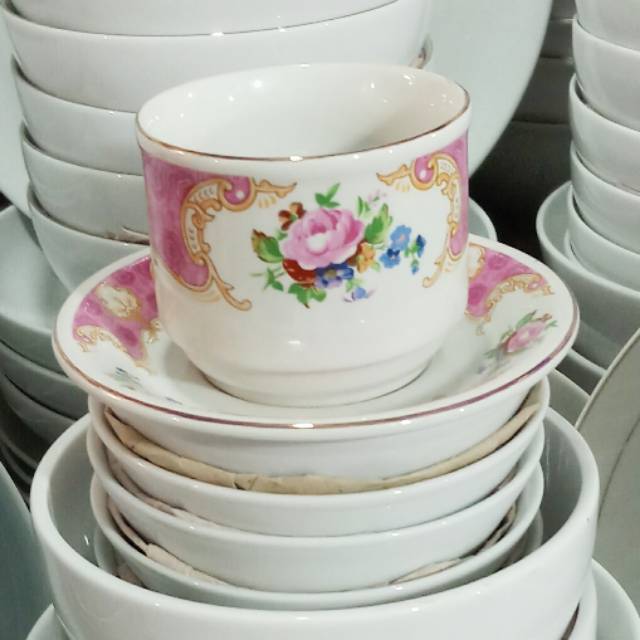 Jual Cangkir set murah cantik dan elegant/ promo tea set sango cantik ...