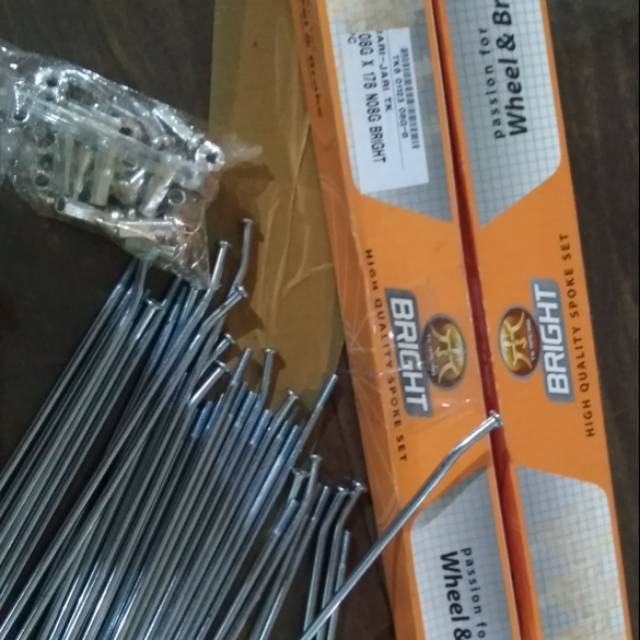 Jual JARI-JARI MOTOR TK RACING 08G X 178 UKURAN 17-17 CHROME | Shopee Indonesia