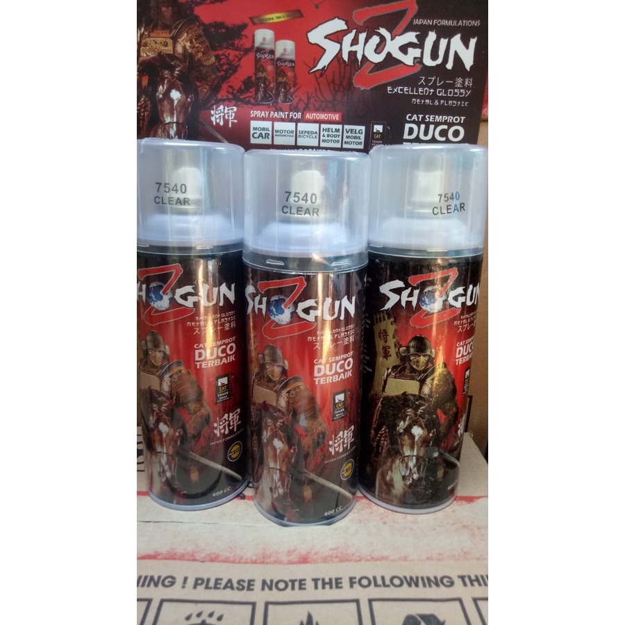 Jual pilox pilox cat semprot duco shogunz pilok shogun clear 7540 400cc ...