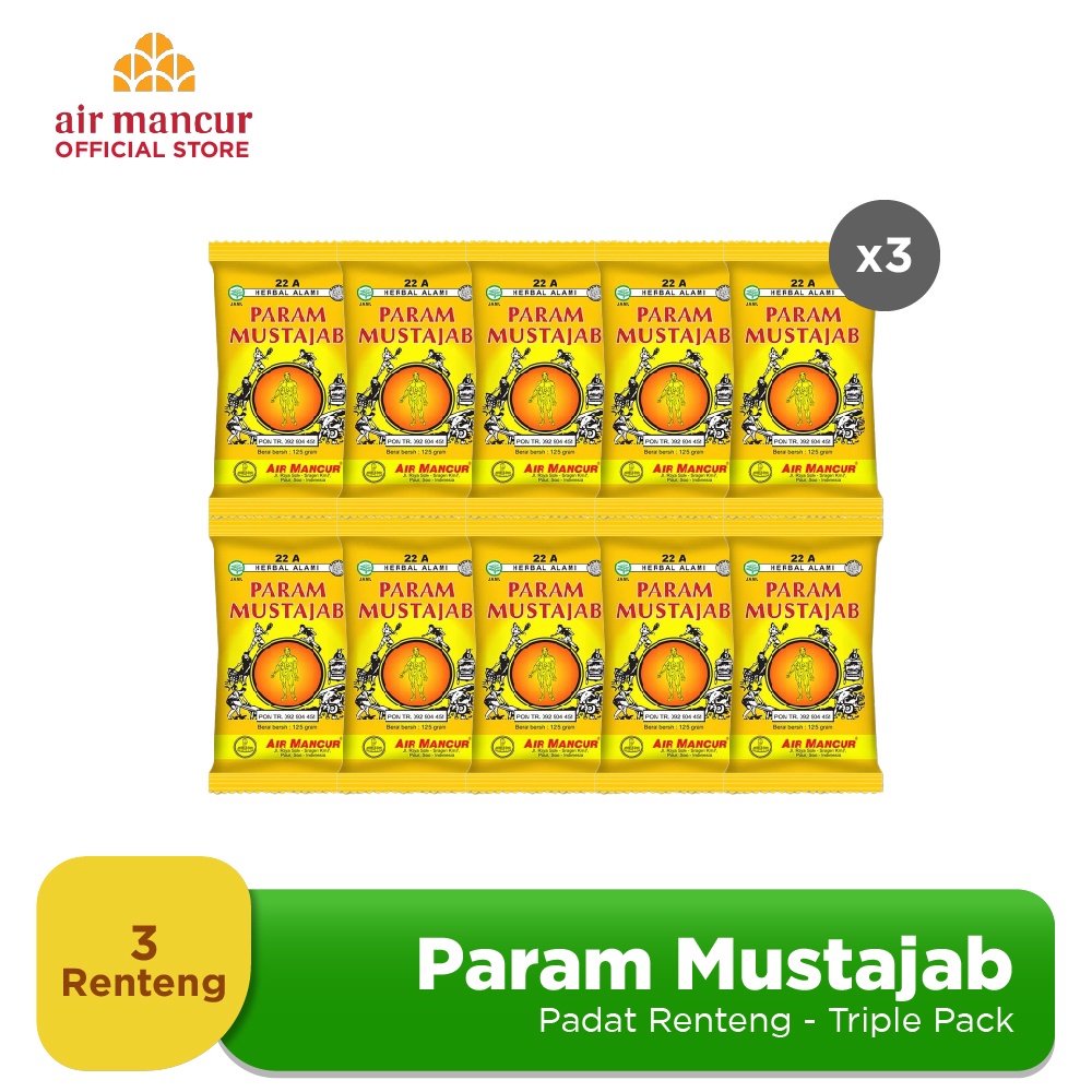 Jual Air Mancur Jamu Param Mustajab - 3x10 Sachet - Mengurangi Pegal ...