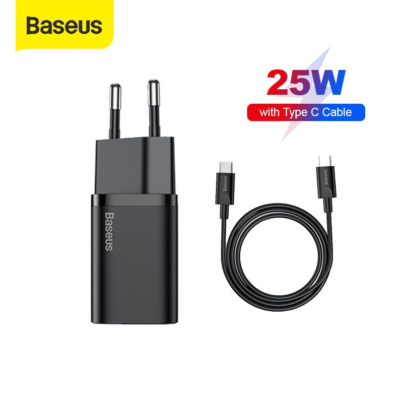 Jual Baseus Charger USB Type C PD 25W Fast Charging Adaptor Mini ...