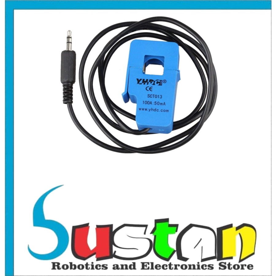 Jual AC current sensor SCT-013-000 100A 50ma Non-invasive Split Core ...