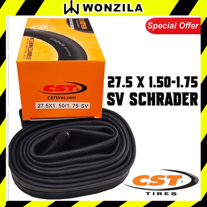 Jual CST Ban Dalam Sepeda MTB 27.5 x 1.50 - 1.75 SV Schader Pentil Besar | Shopee Indonesia