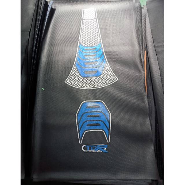 Jual Kulit jok motor variasi sablon biru | Shopee Indonesia