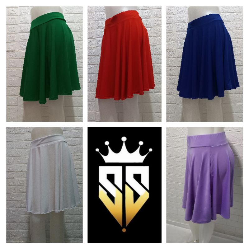 Jual Rok Senam Mini Flare Jumbo Jersey Premium Panjang Rok 47cm ...