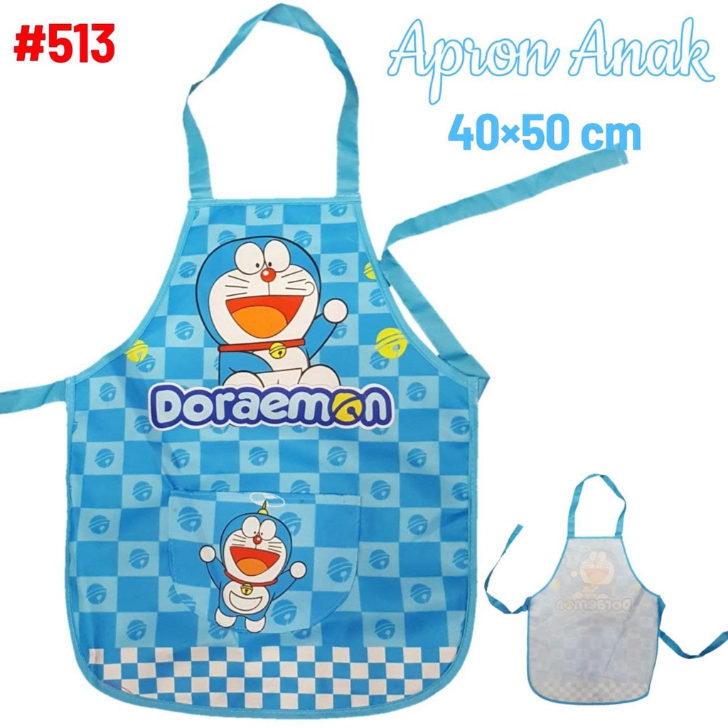 Jual Apron Anak Doraemon / Celemek Anak Doraemon | Shopee Indonesia