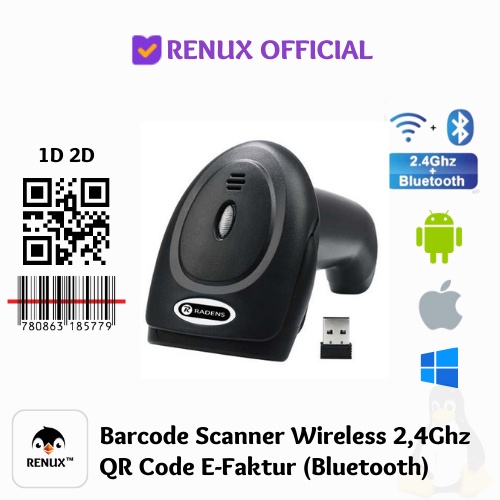 Jual PROMO Barcode Scanner 2D Wireless QR Code E-Faktur (Bluetooth 2 ... Jual PROMO Barcode Scanner 2D Wireless QR Code E-Faktur (Bluetooth 2 ...