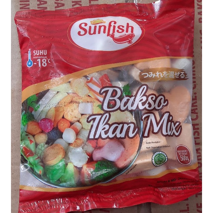 Jual Bakso Ikan Mix Sunfish 500 gr / baso campur / steamboat / Shabu ...