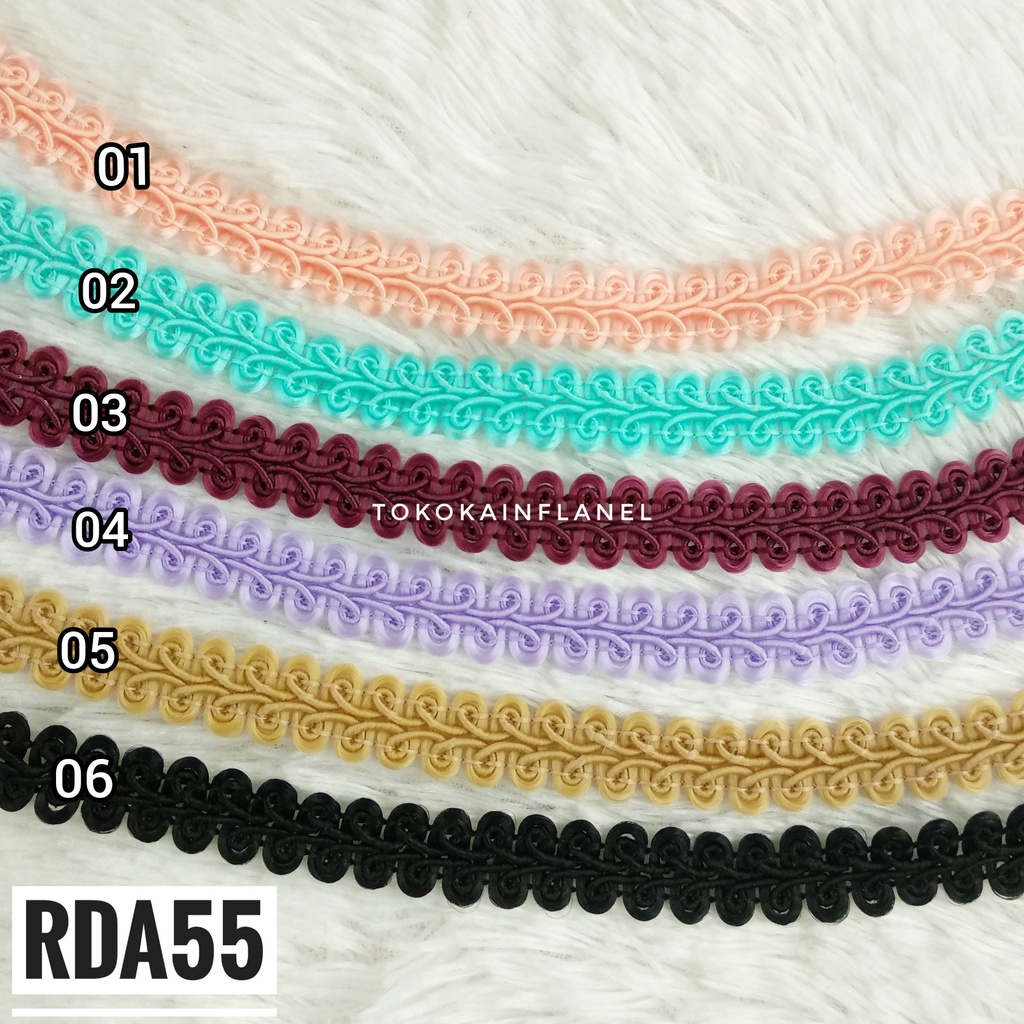 Jual RDA55 Renda Benang Model Urat Lebar 13mm (Per Rol) | Shopee Indonesia