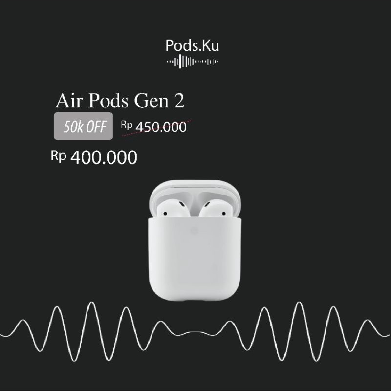 Jual Apple Air Pods Gen 2 Wireless Charging Case ( Serial Number ...