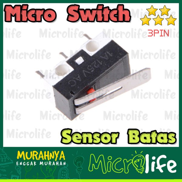 Jual Micro Switch Kecil Limit Switch Mini Sensor Batas | Shopee Indonesia