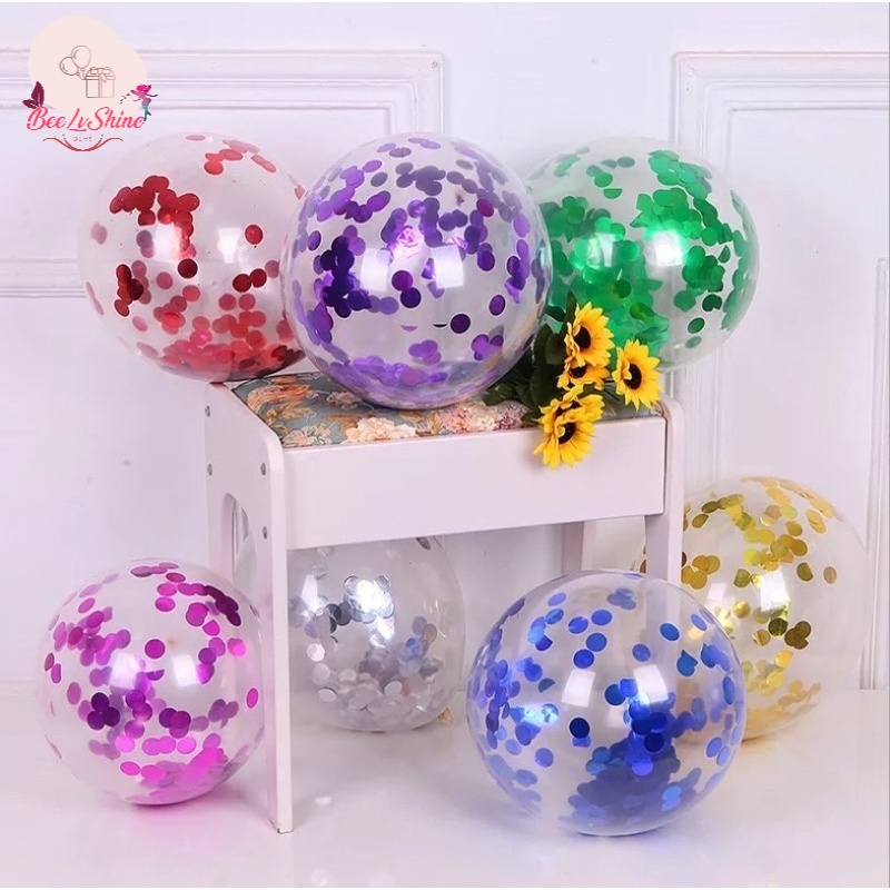 Jual Balon Latex Isi Confetti Warna 12 Inch Party Decoration Balloon ...