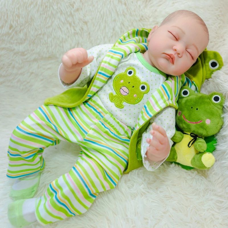 Jual Boneka Reborn NPK 55CM Lifelike Soft Body Bebe Doll Reborn Baby ...